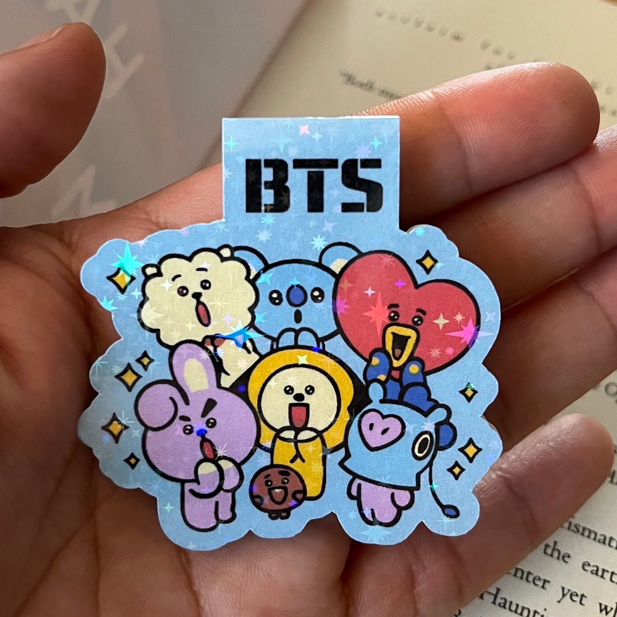 BTS Magnetic Bookmark / Inspired / Book / Cute Bt21 - Etsy