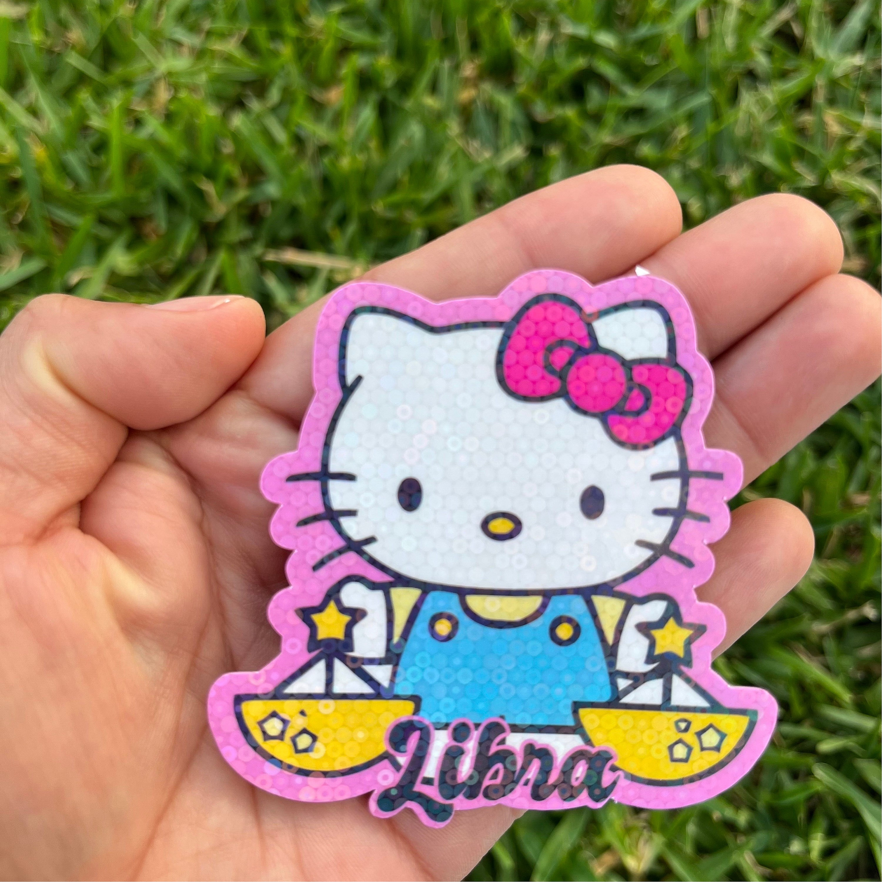 Cute Kitty Zodiac / Cute Stickers / Pink / Kawaii / Holographic ...