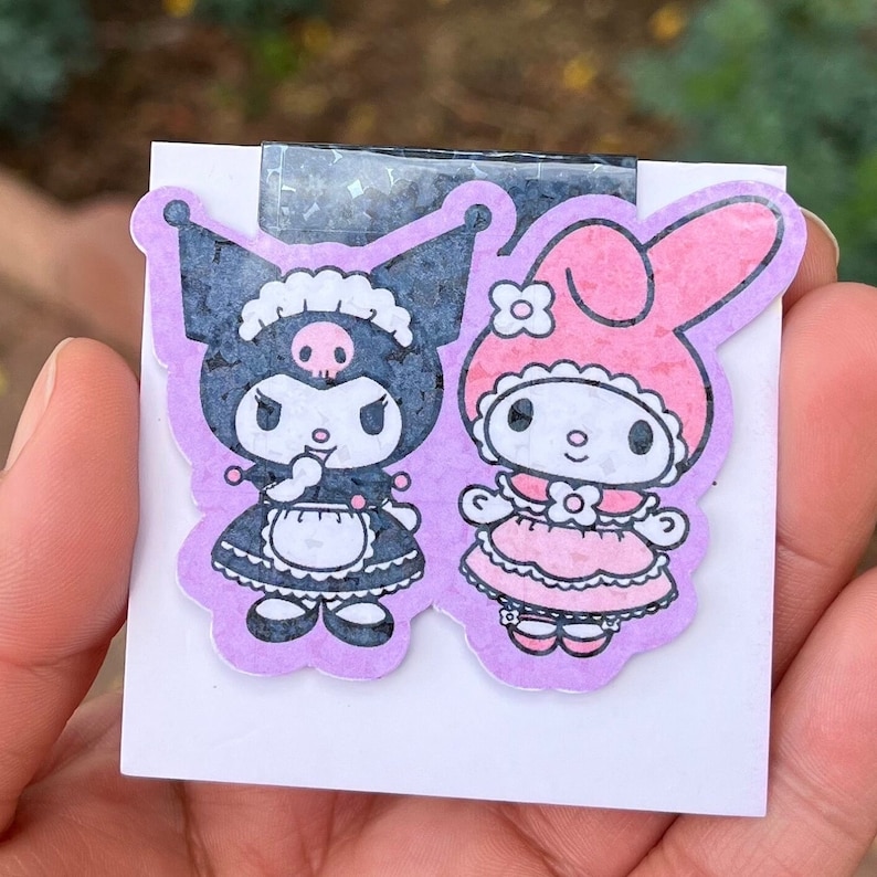 My Melody & Kurumi Magnetic Bookmark / Inspired / Book / Cute - Etsy