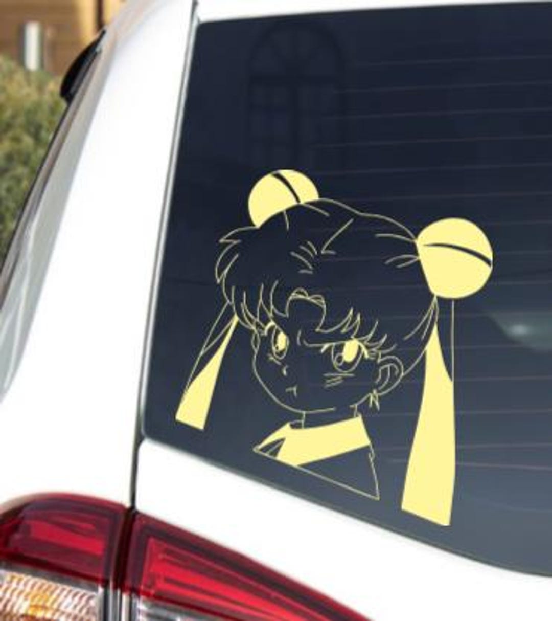Sailor Moon Decal , Rear View Mirror Sticker, Car Window Sticker, Car ...