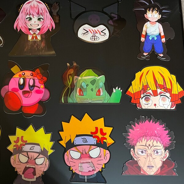 Anime 3d Stickers - Etsy