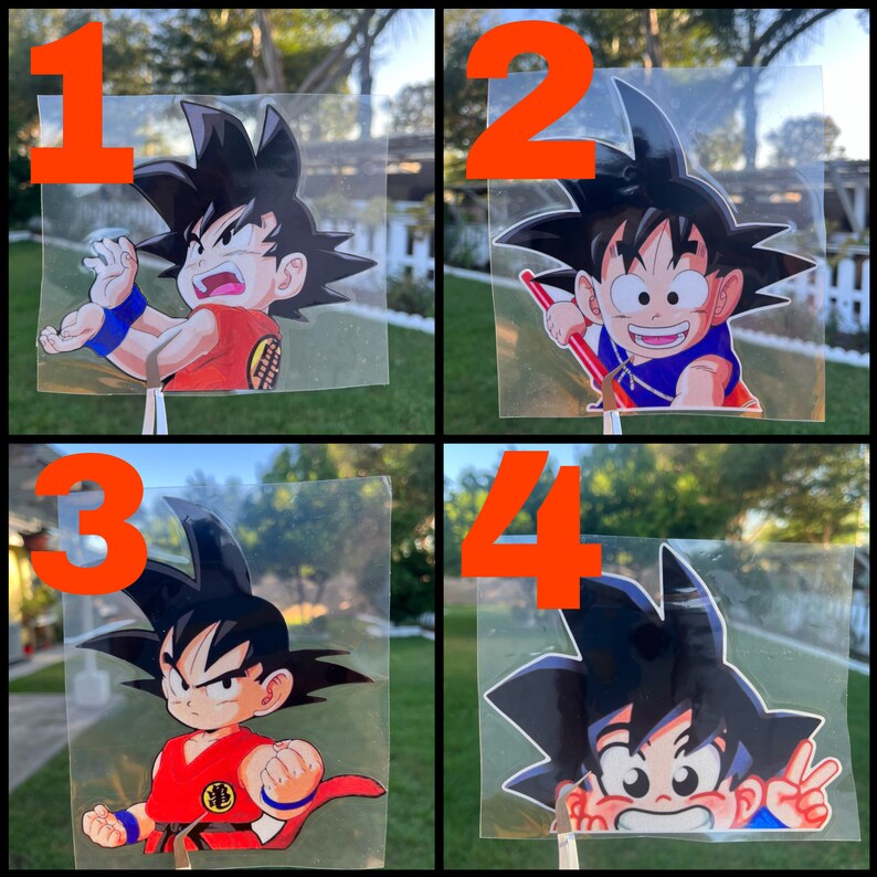 Dragon Decal Goku Decal Kid Goku Sticker Dbz Decal - Etsy