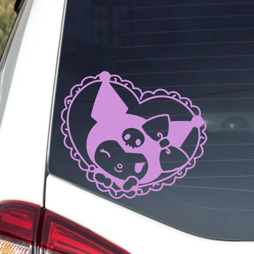 Kurumi Car Decal, Rear View Mirror Sticker, Car Window Sticker ...