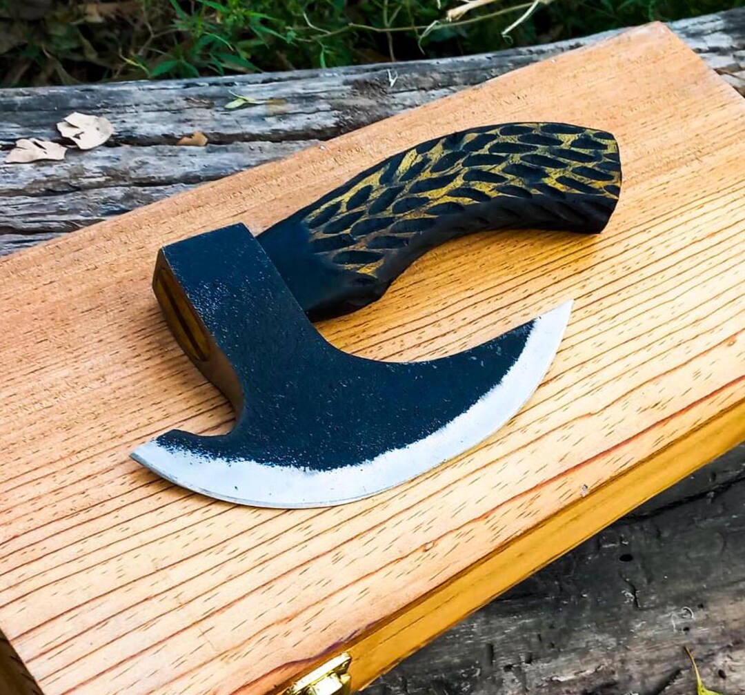 Pizza Cutter Axe With Personalized Wooden Box – Ideal Gift for Chefs ...