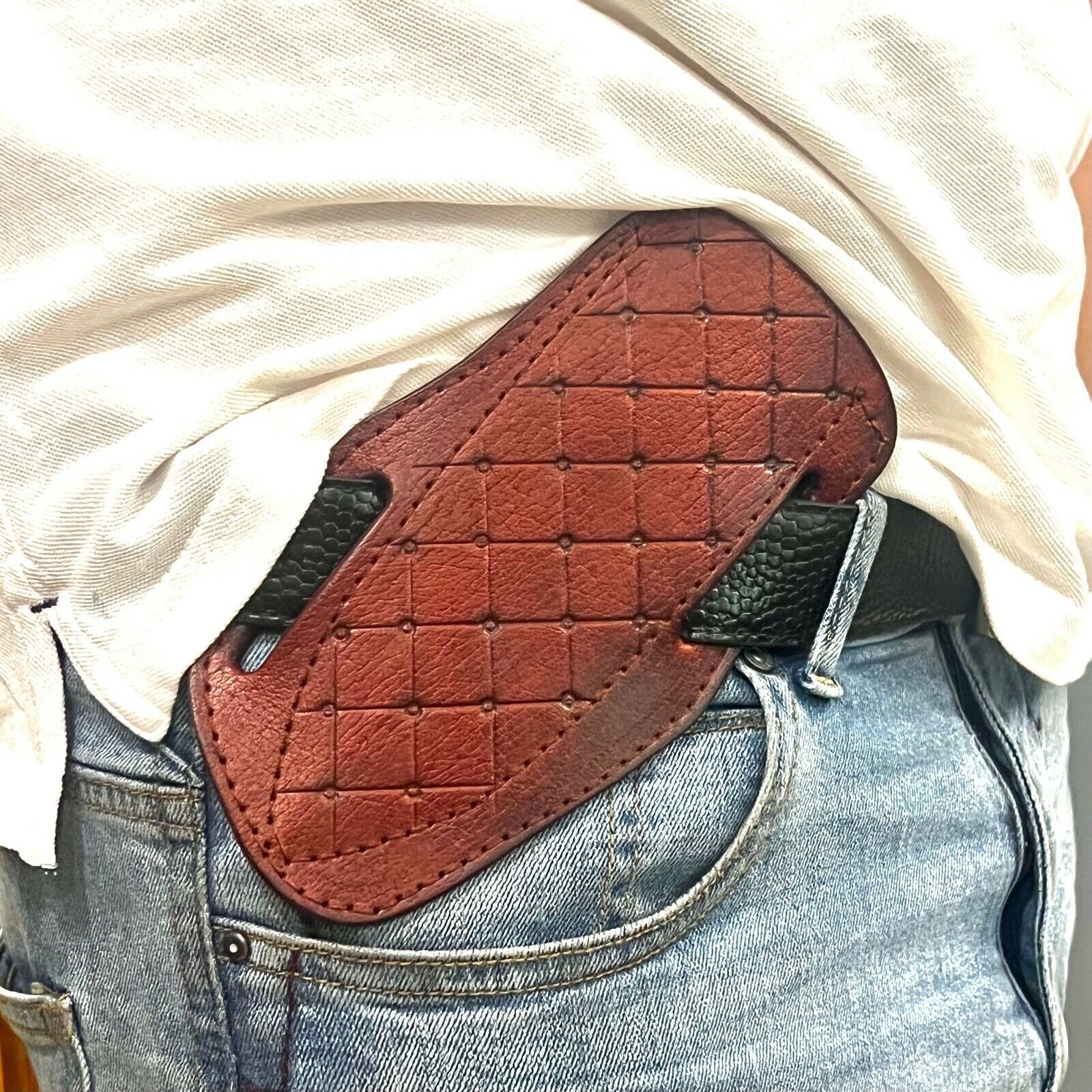 Handmade Leather Belt Sheath Holster for Dagger FIXED BLADE KNIFE ...