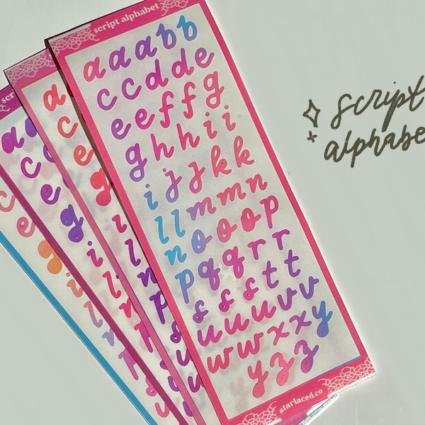 Deco Alphabet Stickers - Etsy