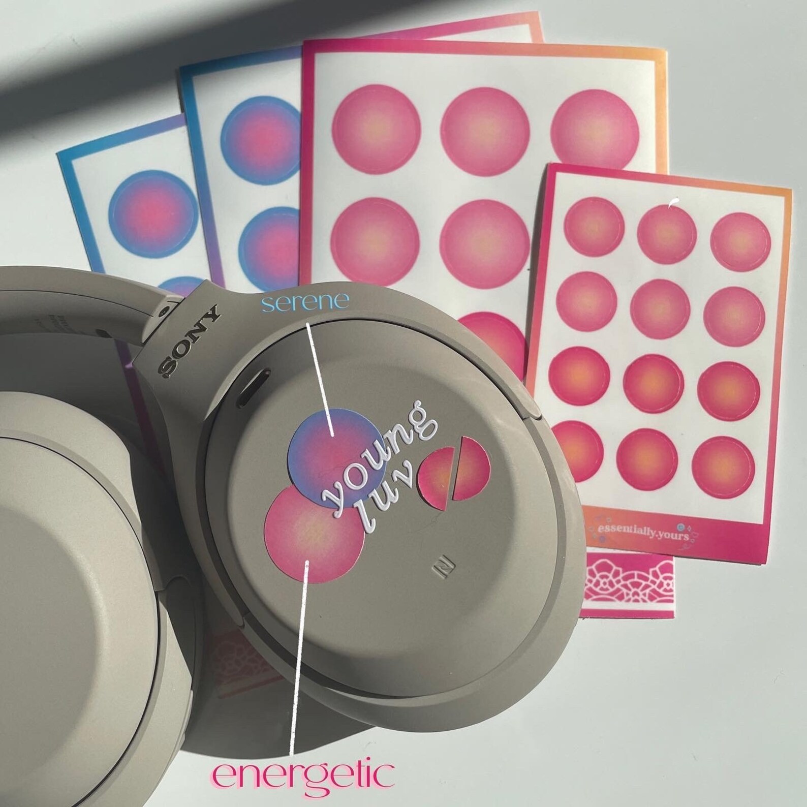 Aura Circles Sticker Sheet | Aesthetic Aura Stickers, Aesthetic ...