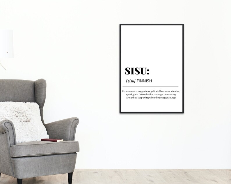 Sisu Printable Wall Art - Etsy