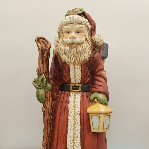 Porcelain Santa Music Box - Etsy