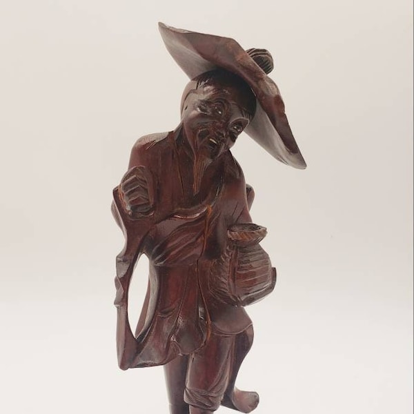 Old Man Fishing Statue - Etsy