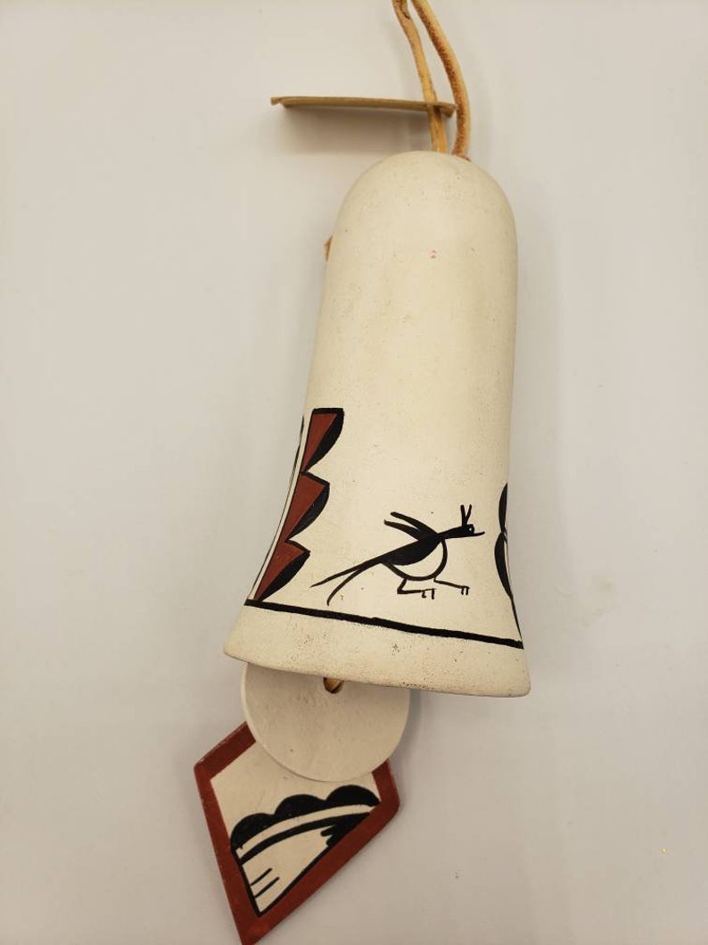 ZIA Pueblo New Mexico Native American Indian Pottery Hand Painted Wind ...