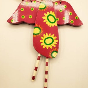 Silvestri Johnna Elstob Hannabells Wood Angel Hanging Wall Art Beads ...