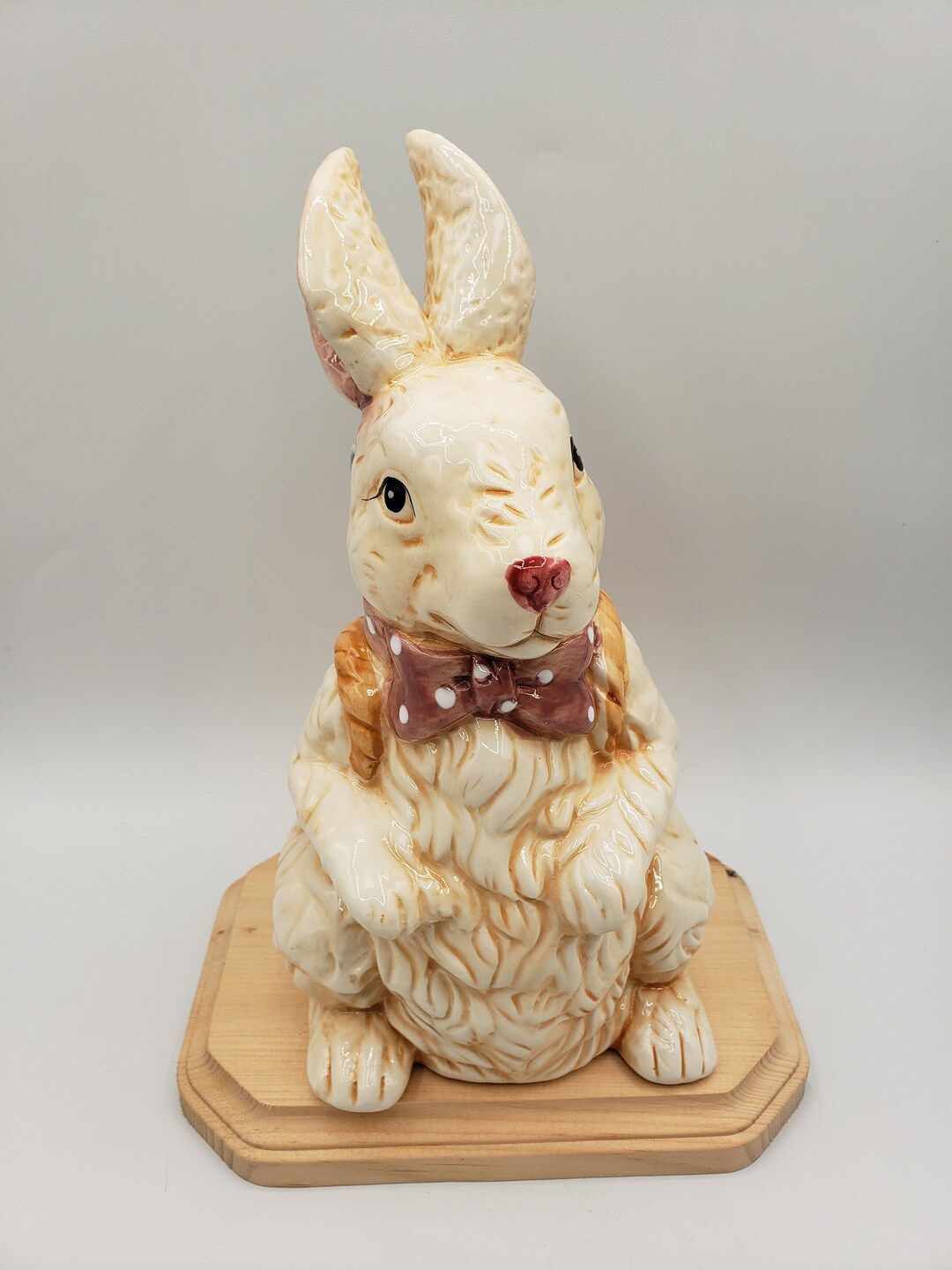 Ceramic Easter Bunny Figurine Rabbit Spring Decor Centerpiece 8 ...