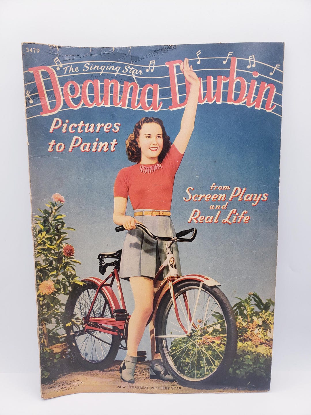 Vintage Deanna Durbin Her Own Coloring Book Pictures to Paint 1940 RARE ...