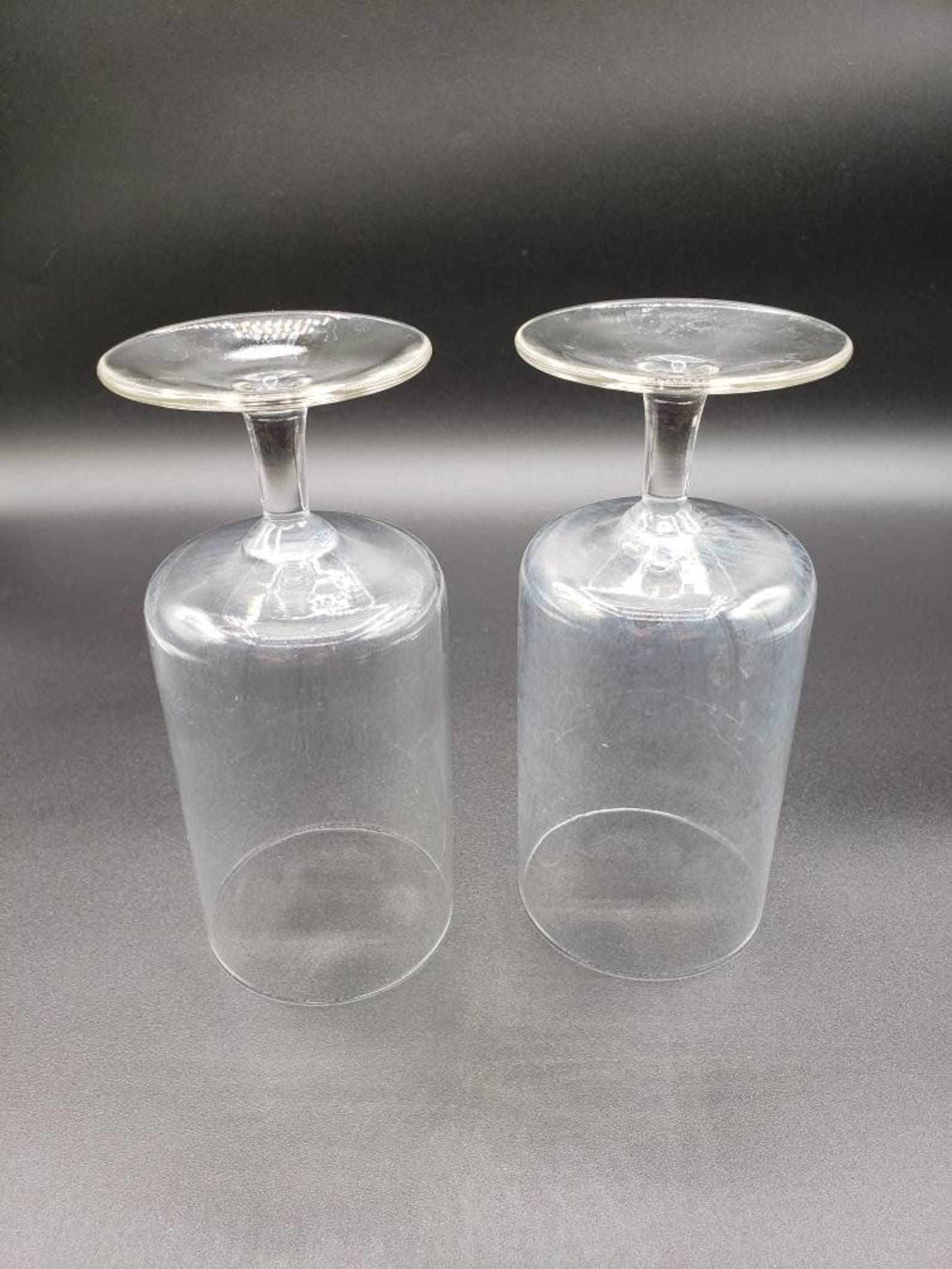 MCM Straight Sided Footed Water Goblets, Wine Glasses, Parfait Cups ...