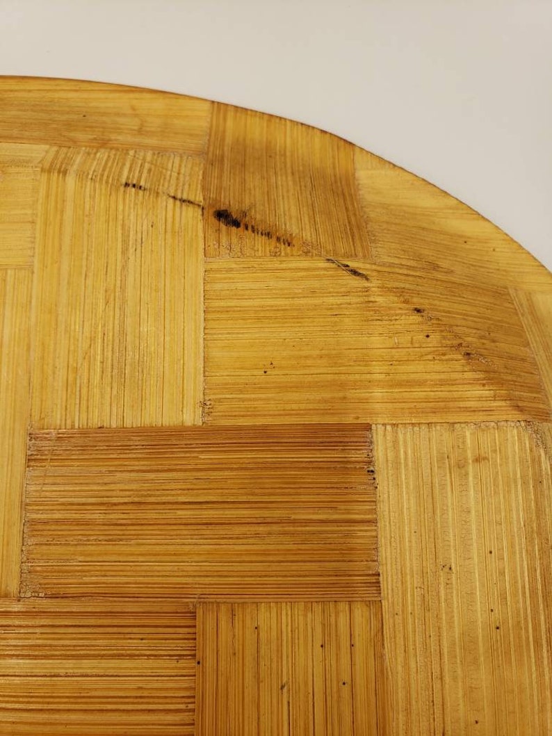 Vintage MCM Florida State Map Bamboo Serving Tray Platter Souvenir ...