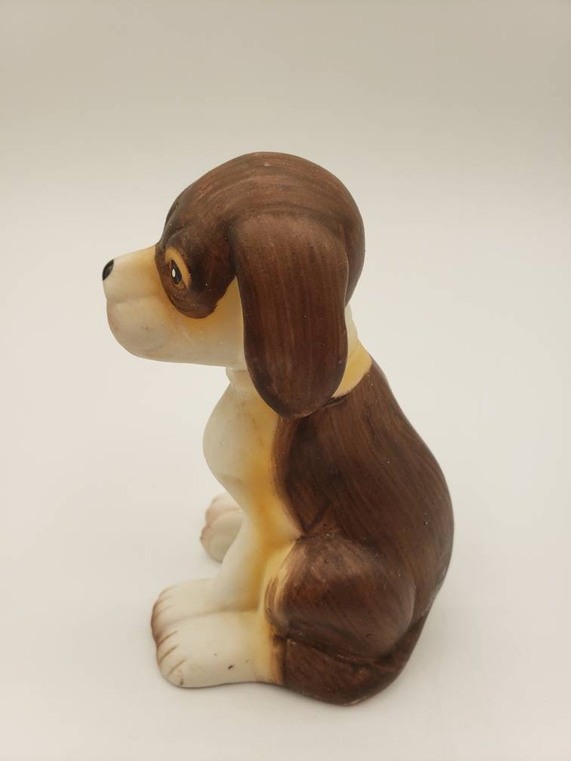 Beagle Dog Hand Painted Ceramic Figurine Statue Vintage Decor MIC ...