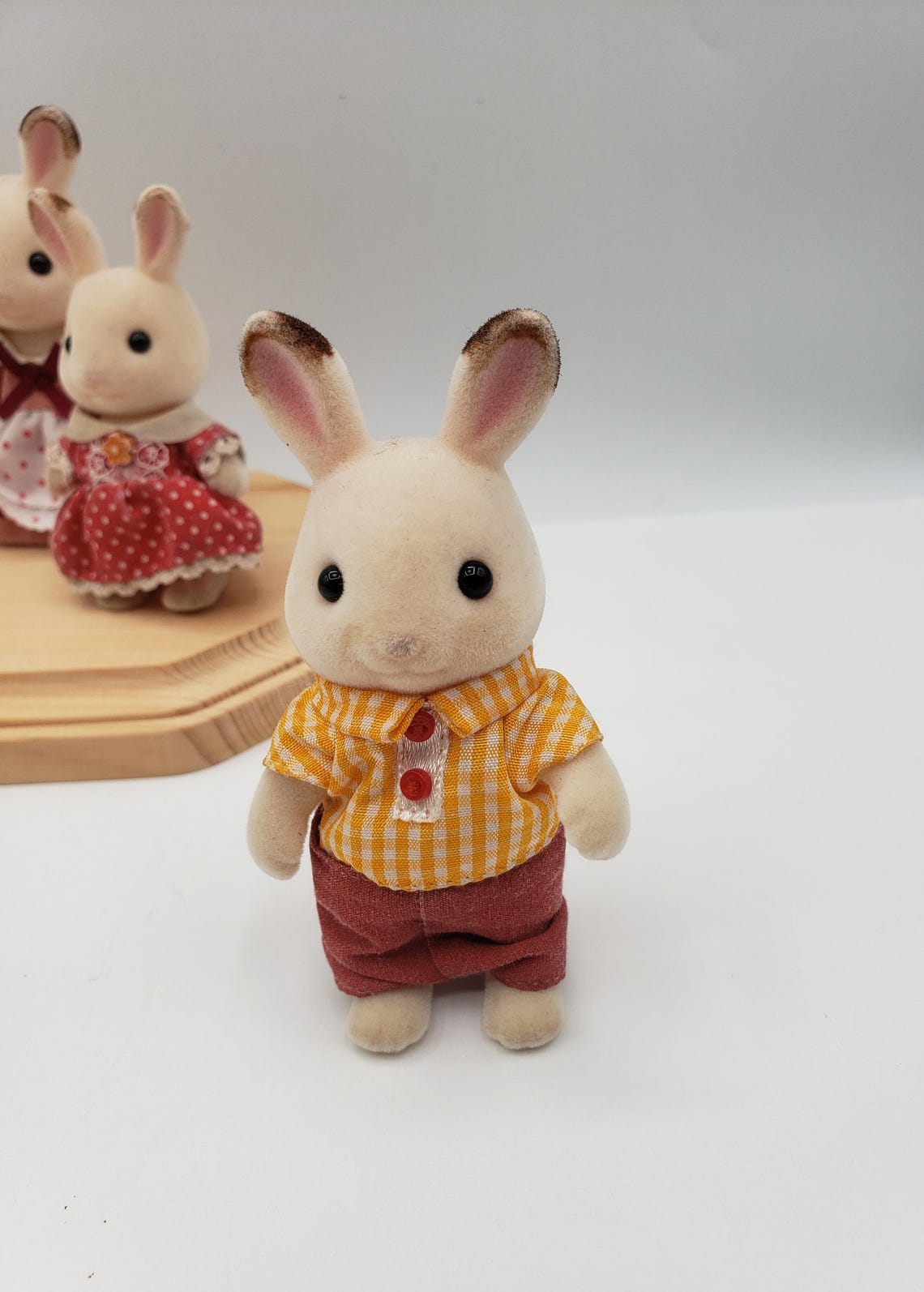 Calico Critters Sylvanian Family Chocolate Rabbit Hopscotch 4 Bunnies ...