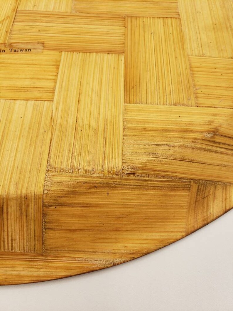 Vintage MCM Florida State Map Bamboo Serving Tray Platter Souvenir ...