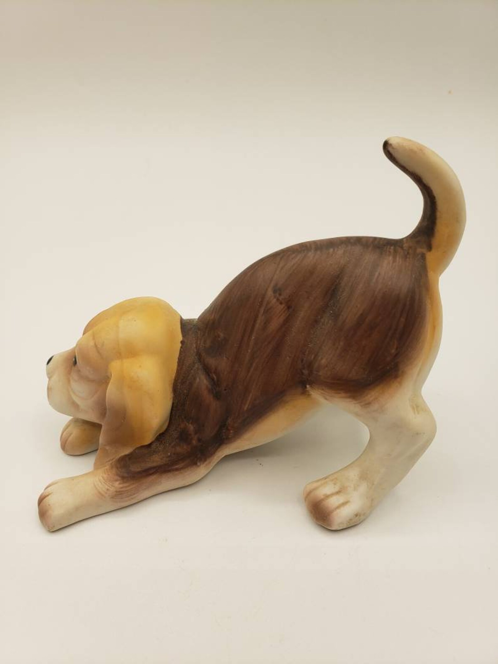 Beagle Dog Hand Painted Ceramic Figurine Statue Vintage Decor MIC ...