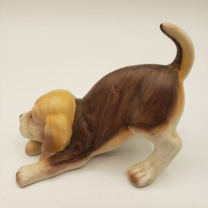 Beagle Dog Hand Painted Ceramic Figurine Statue Vintage Decor MIC ...