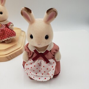 Calico Critters Sylvanian Family Chocolate Rabbit Hopscotch 4 Bunnies ...