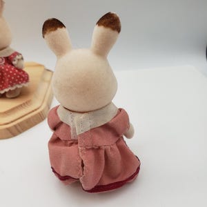 Calico Critters Sylvanian Family Chocolate Rabbit Hopscotch 4 Bunnies ...