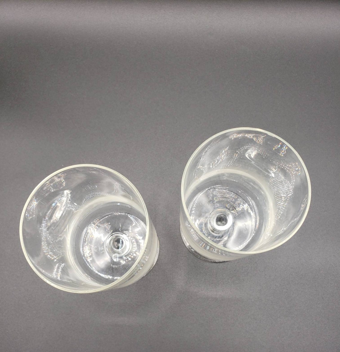 MCM Straight Sided Footed Water Goblets, Wine Glasses, Parfait Cups ...