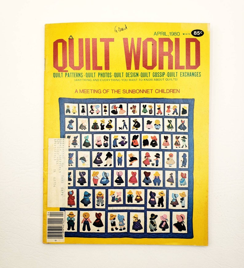 Quilting Magazine 1st Year quilt World Patchwork Christmas Uncut 1979-80 3. 8.5x11 August 1979 ...