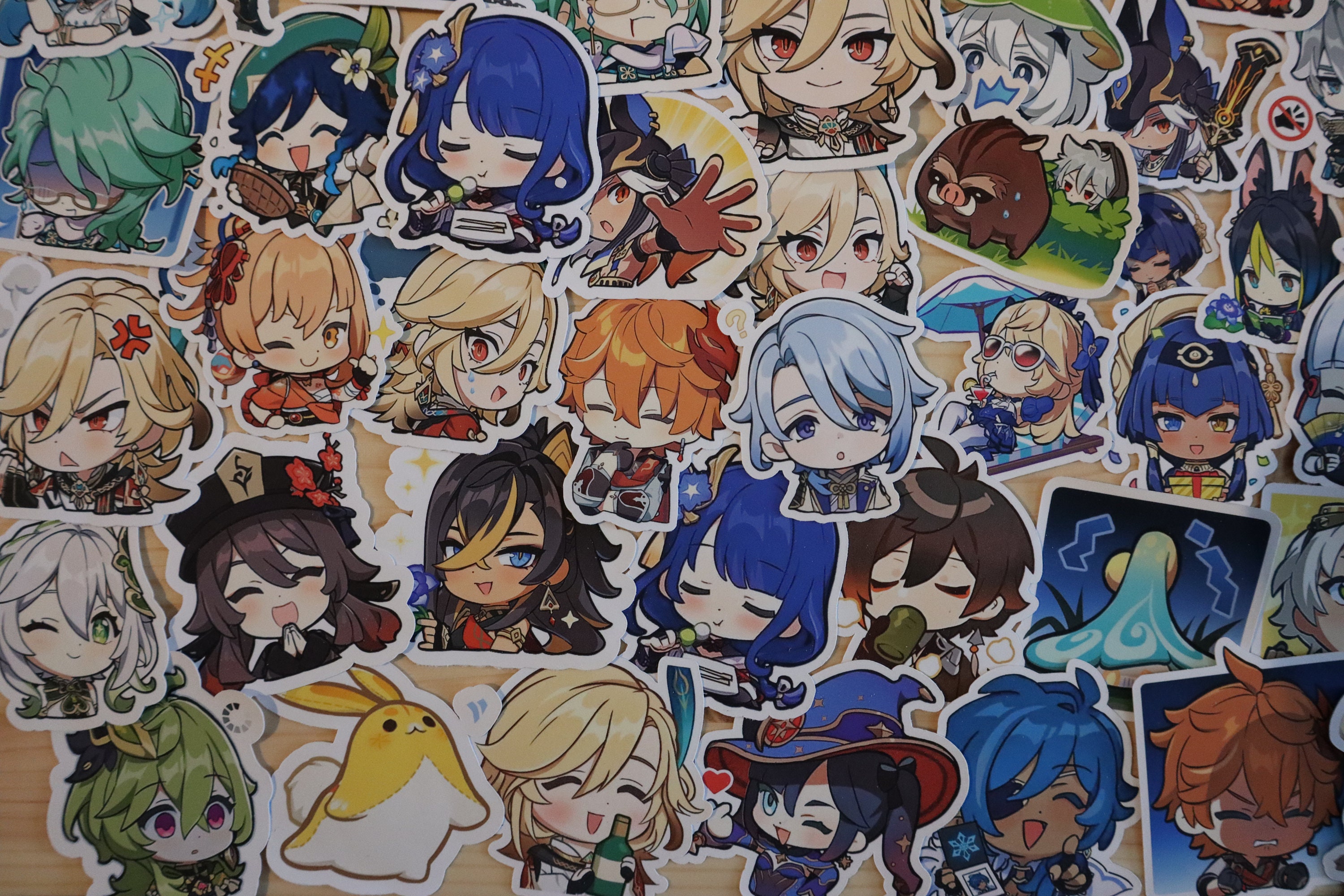 Genshin Impact Assorted Stickers Matte | Waterproof Vinyl Stickers for ...