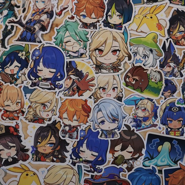 Genshin Vinyl Stickers - Etsy
