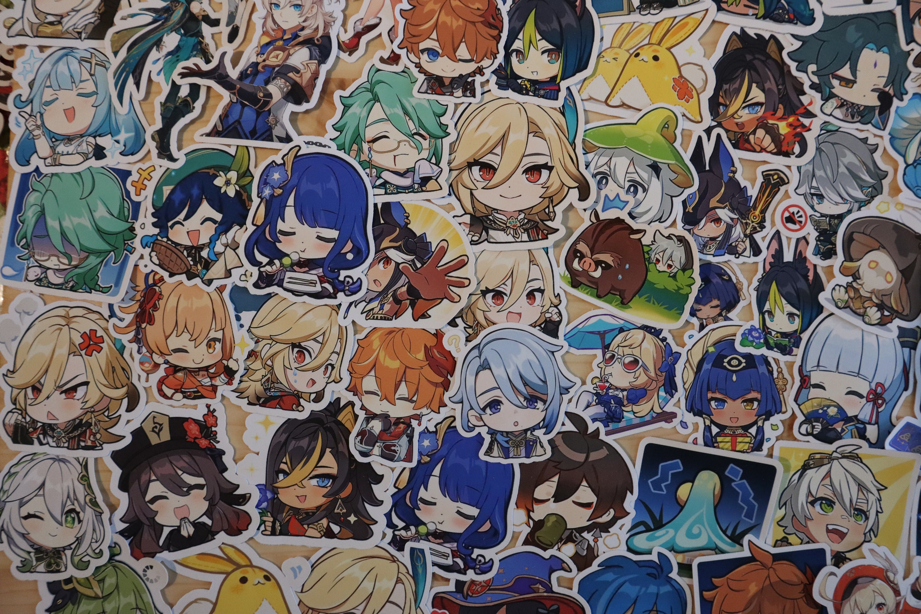 Genshin Impact Assorted Stickers Matte Waterproof Vinyl Stickers for ...