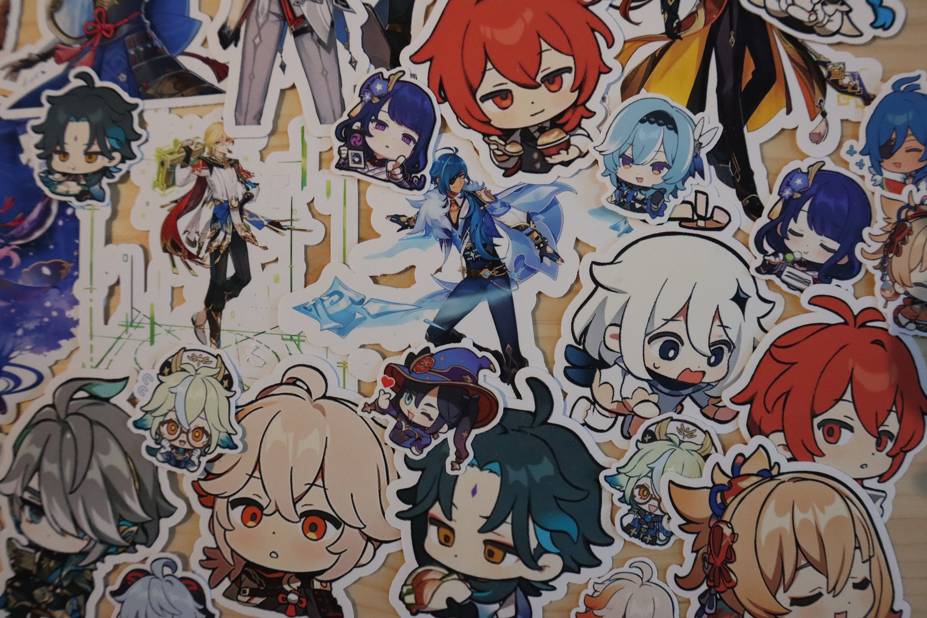 Genshin Impact Assorted Stickers Matte | Waterproof Vinyl Stickers for ...