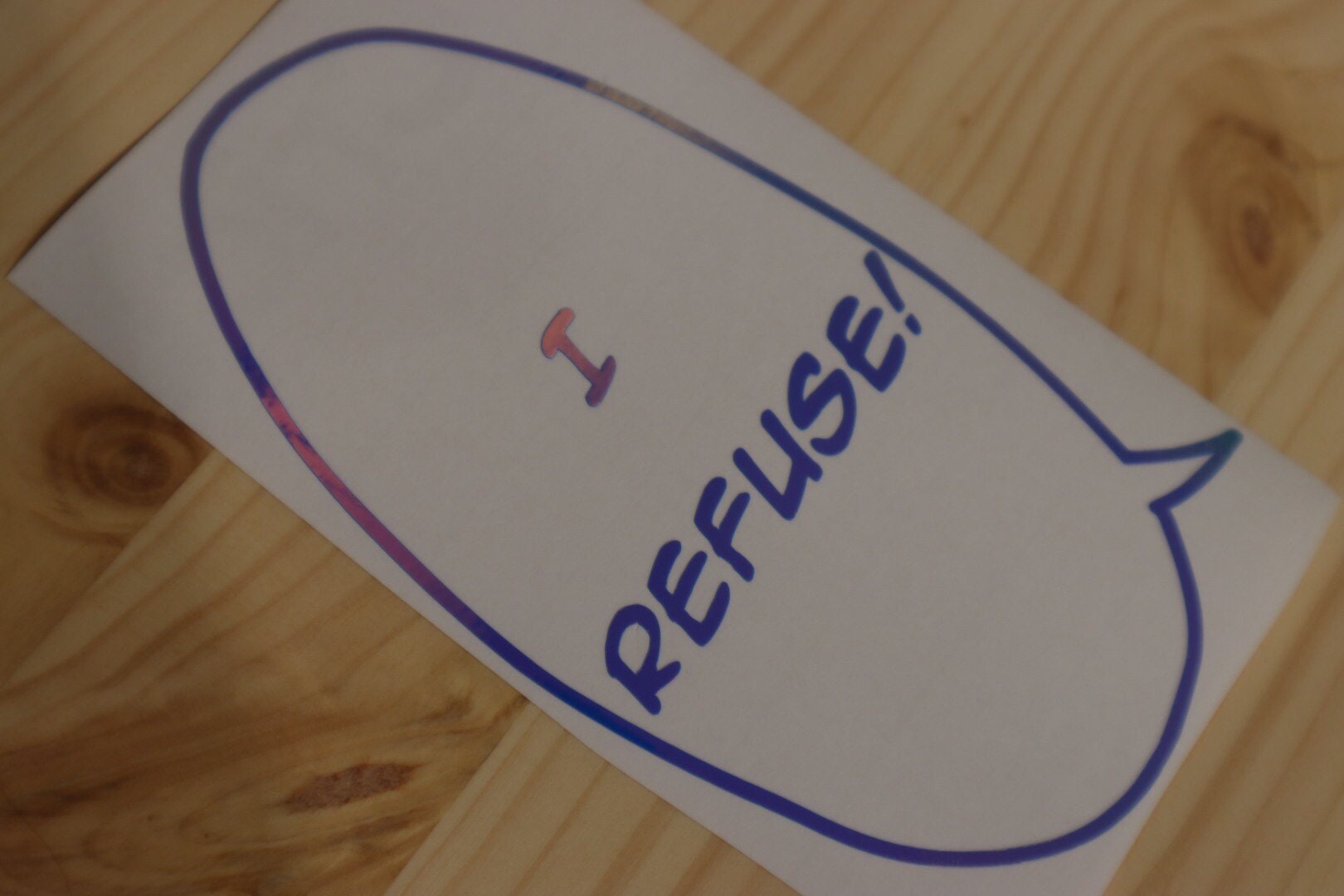 Rohan Kishibe Quote Vinyl Decal Holographic - Etsy UK