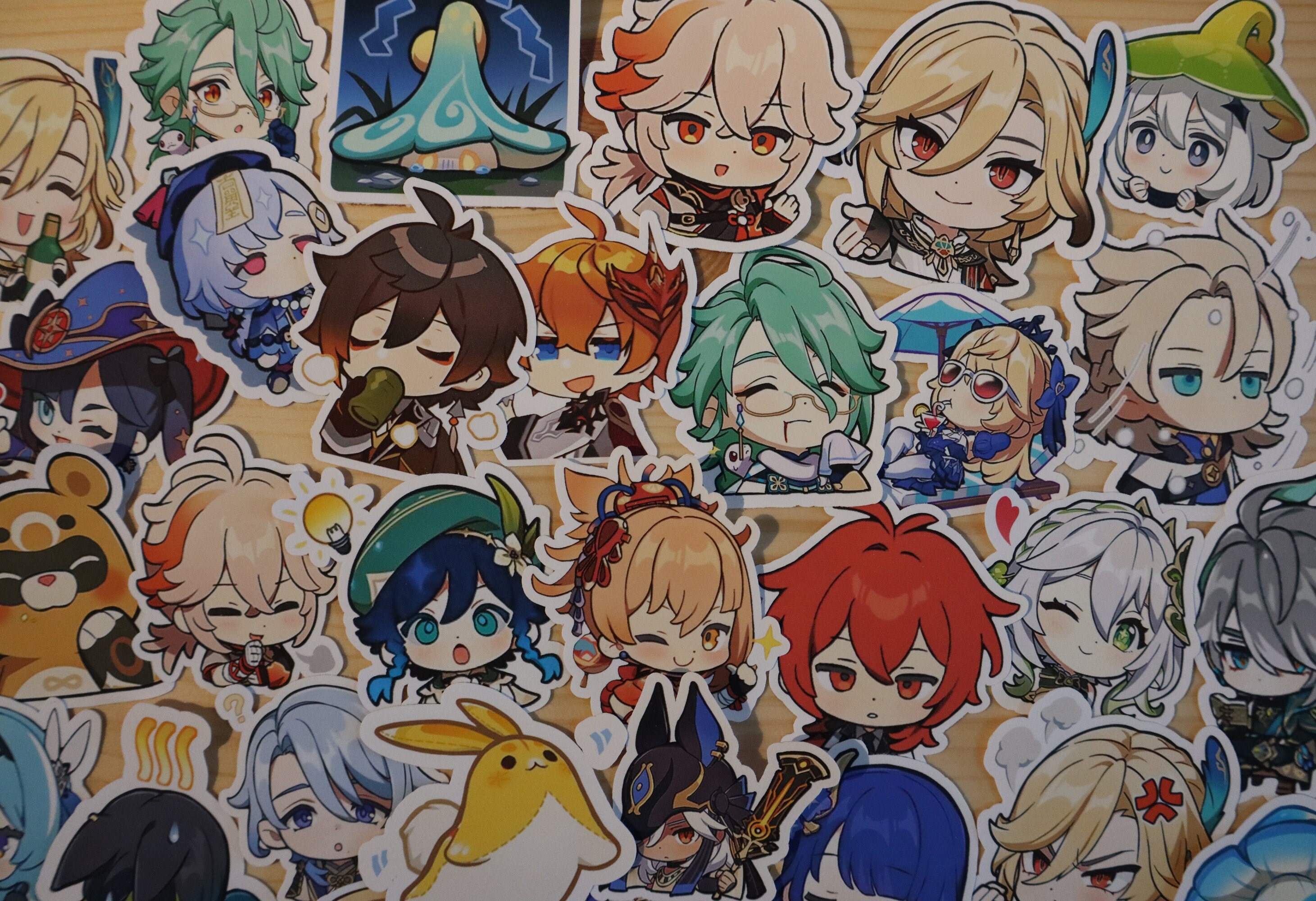 Genshin Impact Assorted Stickers Matte | Waterproof Vinyl Stickers for ...