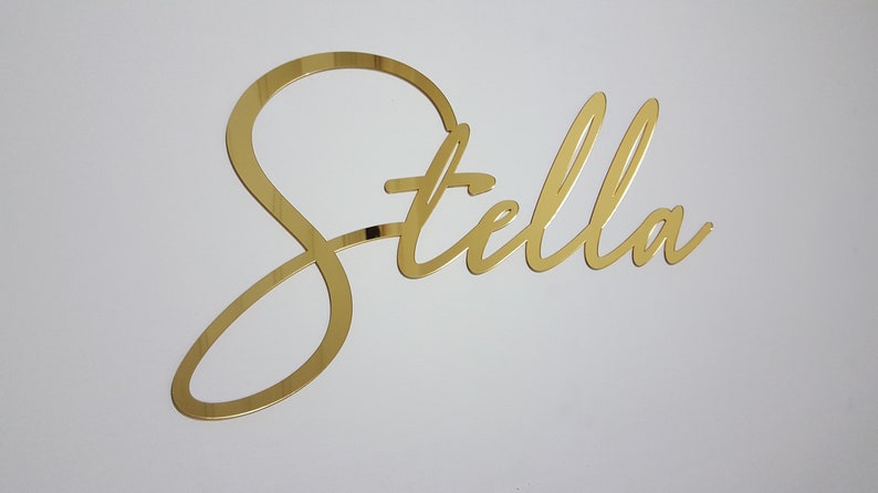 Custom Acrylic Name Sign Choose Your Font Living Room Decor - Etsy