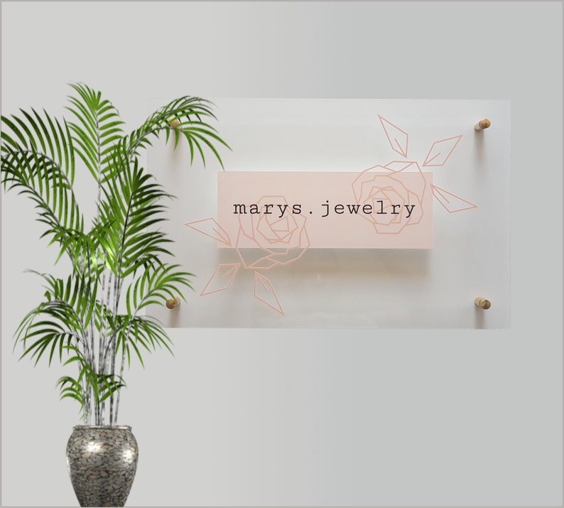 Custom Acrylic Business Logo Sign Personalied Name Sign Logo - Etsy