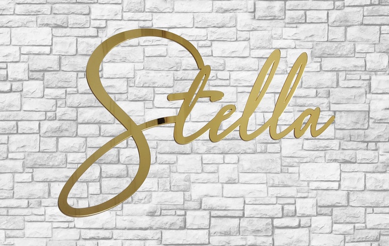 Custom Acrylic Name Sign Choose Your Font Living Room Decor - Etsy