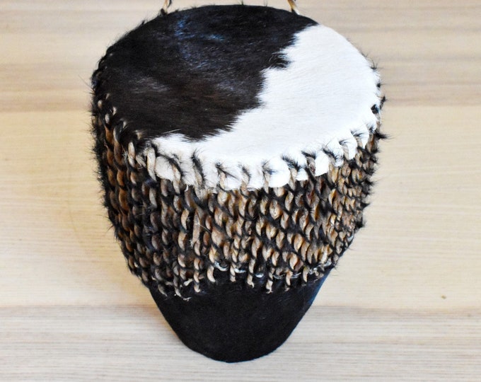 Handcrafted Cowhide Uganda Drum, Real Leather, Handcrafted by Skilled ...