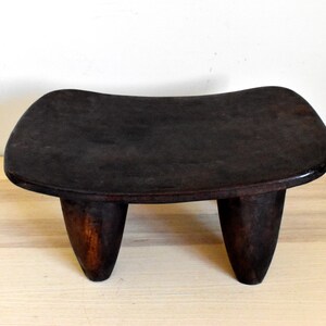 Handcarved African Senufo Wooden Stool, Unique Handcrafted Senegal ...