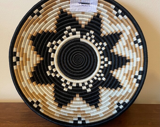 African Wall Basket, Rwanda Basket, Woven Bowl, Natural Sisal Fiber ...