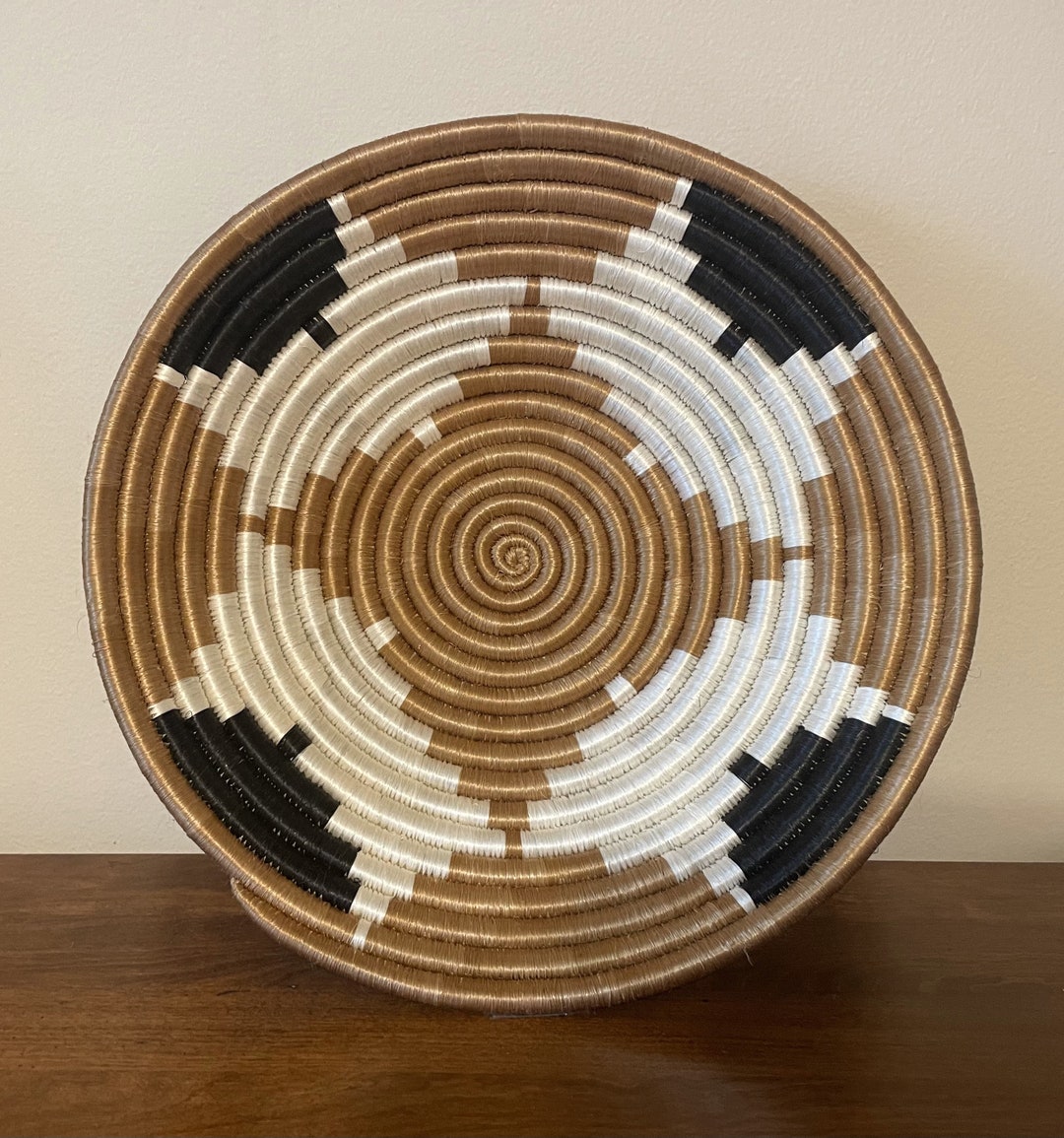African Wall Basket, Rwanda Basket, Woven Bowl, Natural Sisal Fiber ...