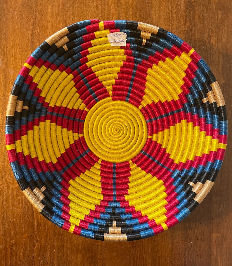 African Wall Basket Rwanda Basket Woven Bowl Natural Sisal - Etsy