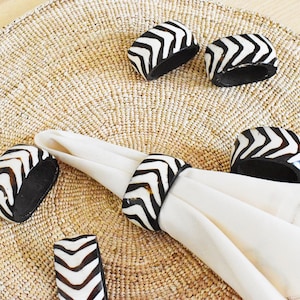 Handmade African Napkin Rings, Kenya Napkin Holders, Made From Camel ...