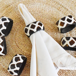 Handmade African Napkin Rings, Kenya Napkin Holders, Made From Camel ...