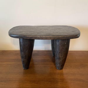 Handcarved African Senufo Wooden Stool, Unique Handcrafted Senegal ...