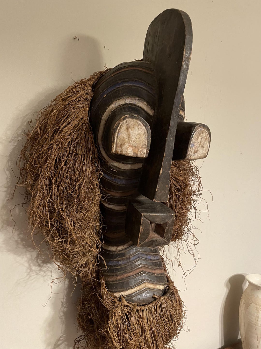 Hand-carved Rare Songye Kifwebe Mask, Authentic Congo Wood Mask ...