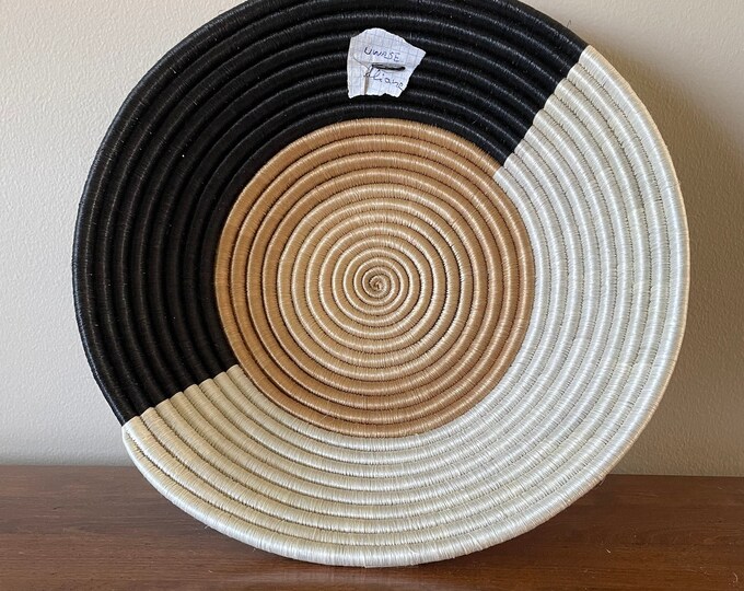 African Wall Basket, Rwanda Basket, Woven Bowl, Natural Sisal Fiber ...