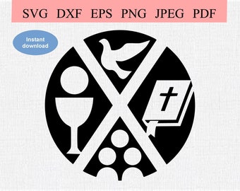 Catholic Eucharist / SVG DXF EPS / Christian Symbols Depicting - Etsy