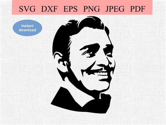 Clark Gable 1930s / SVG DXF EPS / Clark Gable Portrait / - Etsy